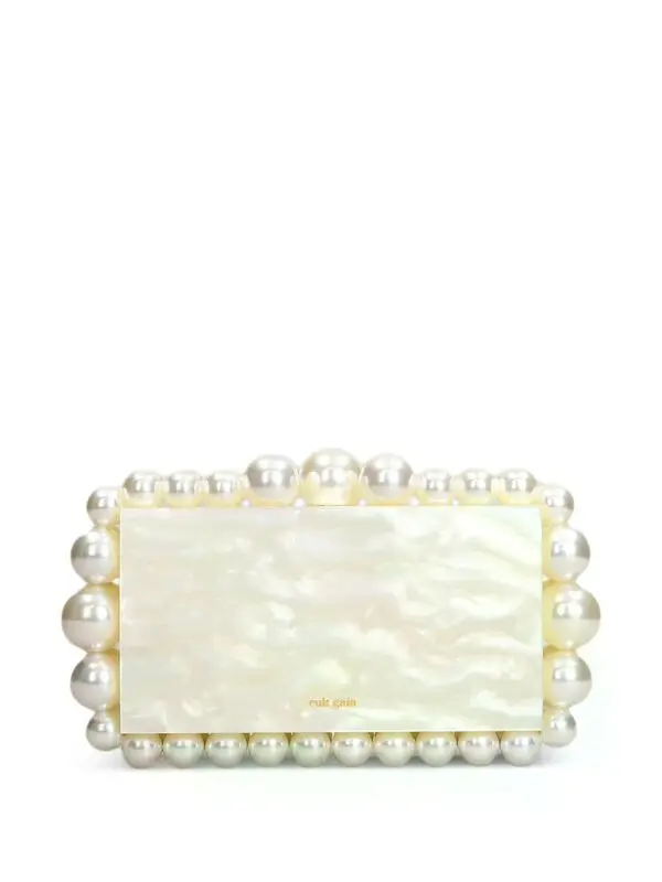 Cult Gaia Eos Studded Clutch - Neutrals