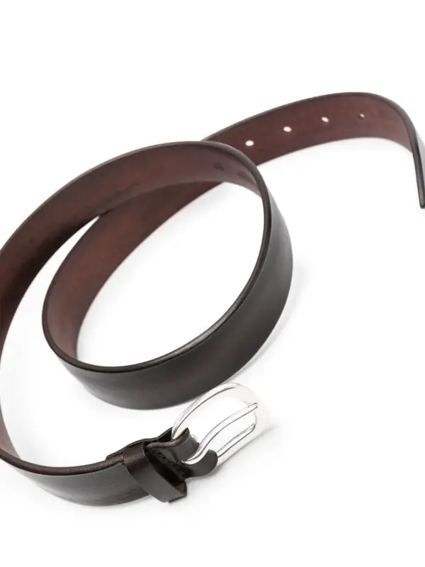 ORTIGNI Buckled Leather Belt
