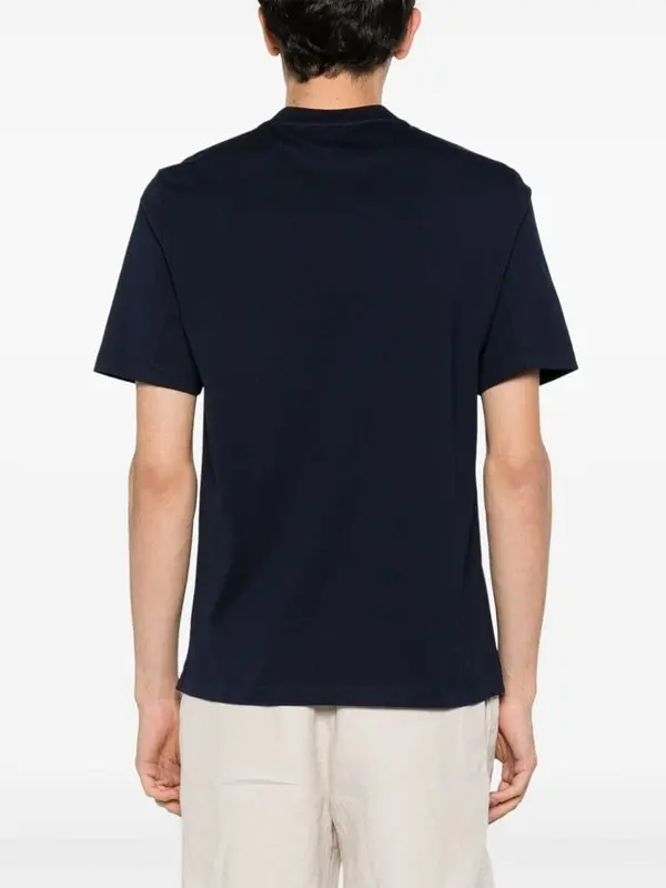 Brunello Cucinelli Logo-print Cotton T-shirt - Blue
