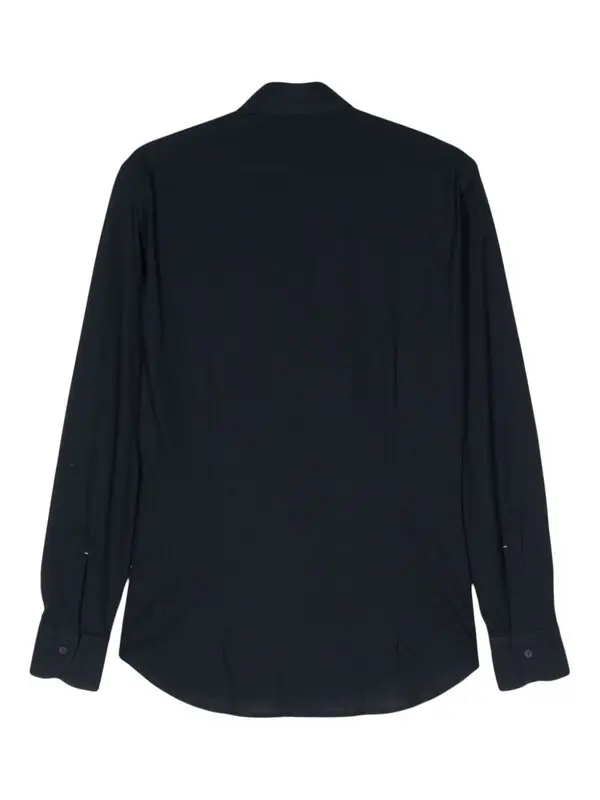 MAZZARELLI Tonal Stitching Cotton Shirt