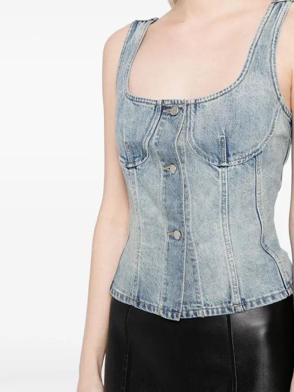 JNBY Corset Denim Top