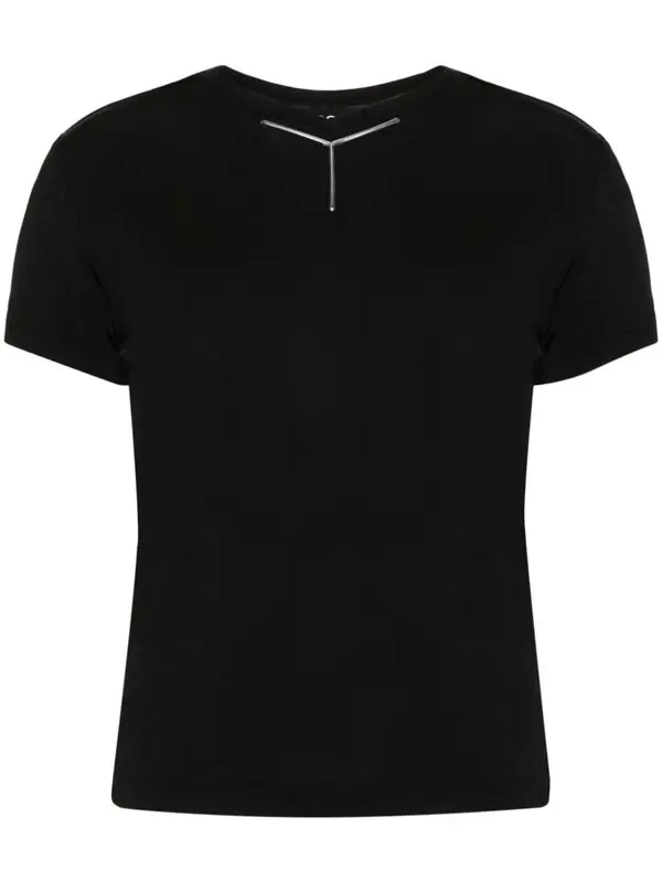 Y/project Logo-appliqué T-shirt - Black