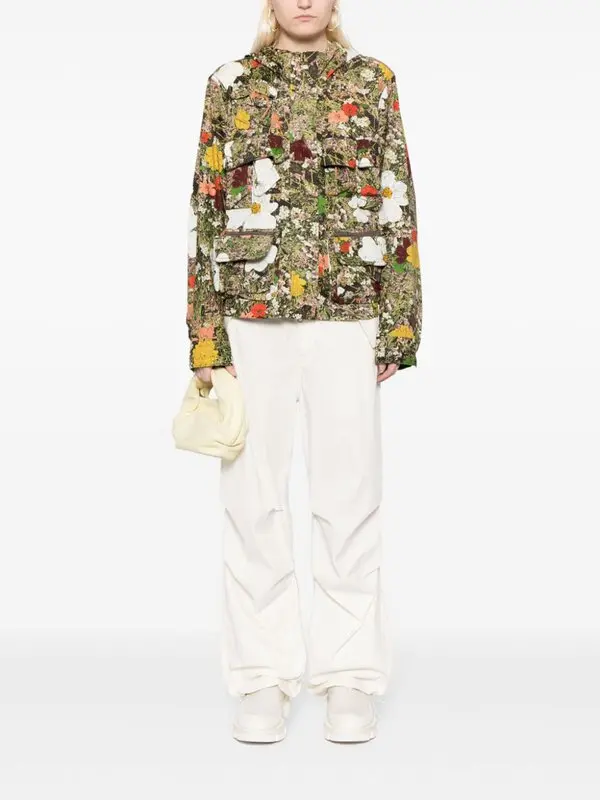 JNBY Floral-print Hooded Jacket