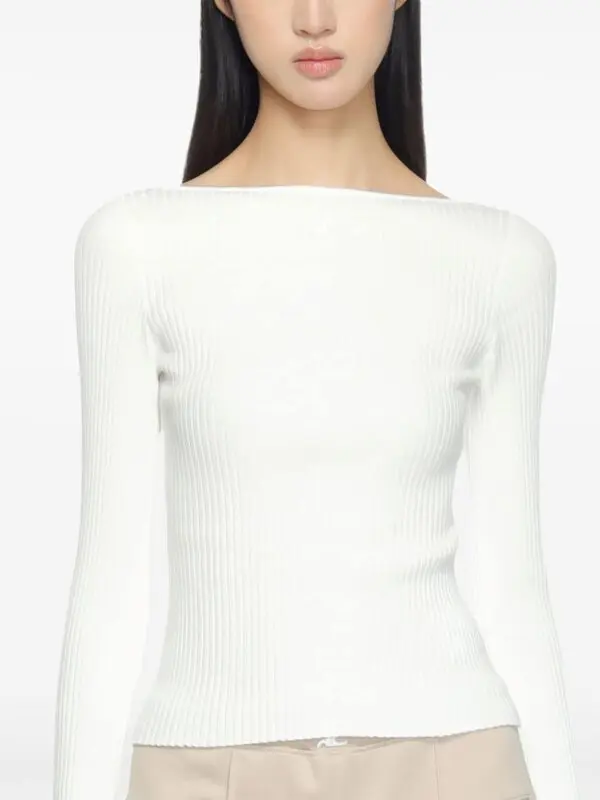COURREGES Ribbed-knit Top