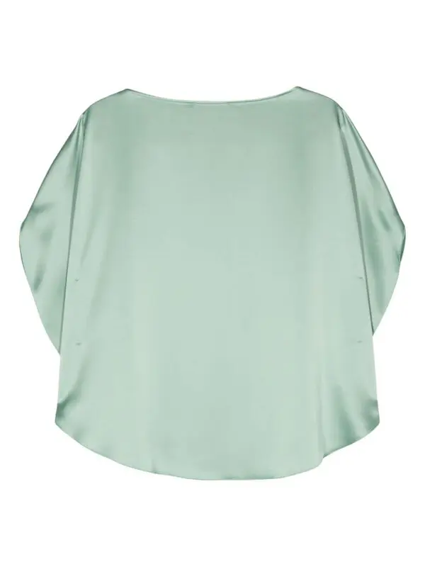 GIANLUCA CAPANNOLO Tonal Stitching Blouse - Green