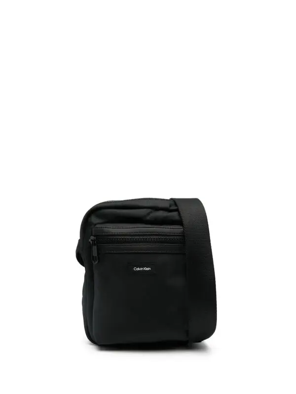 Calvin Klein Patch Messenger Bag - Black