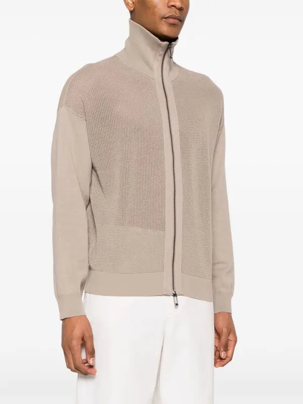 Emporio Armani Cotton Zip-up Cardigan