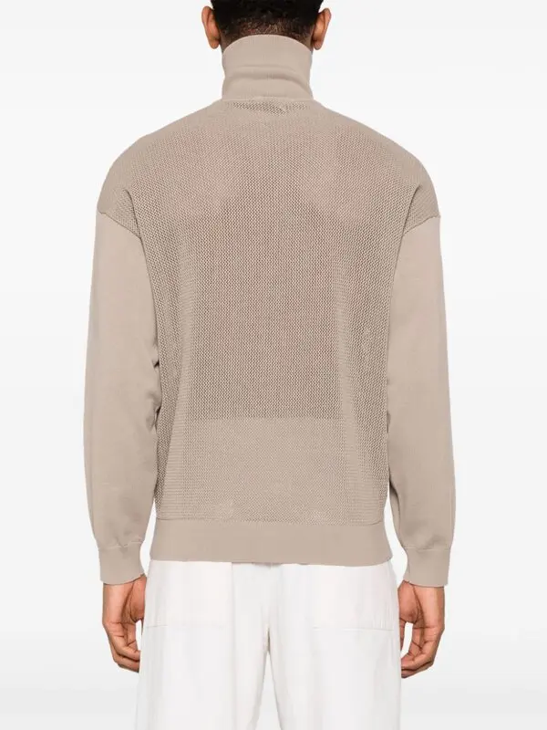 Emporio Armani Cotton Zip-up Cardigan