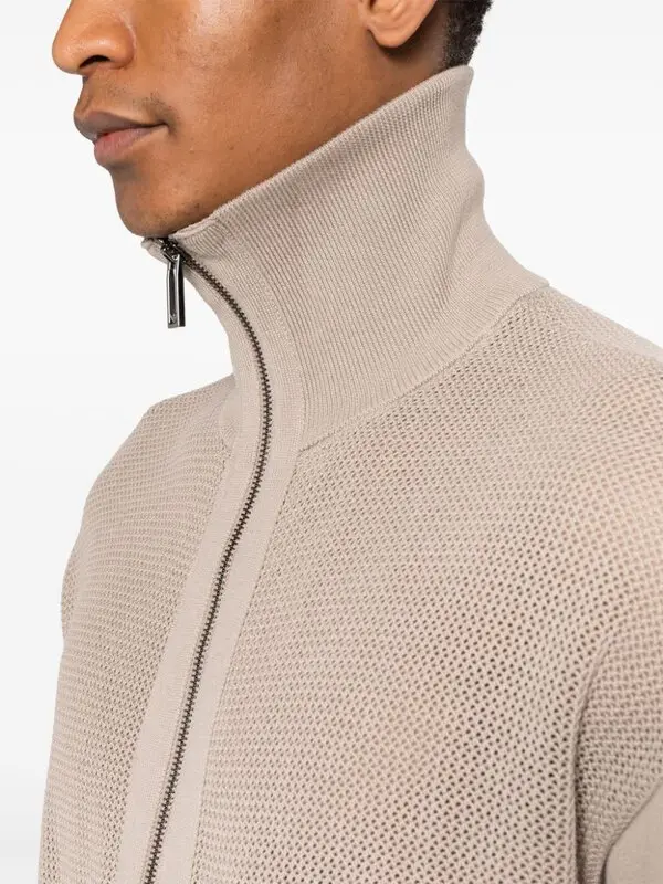 Emporio Armani Cotton Zip-up Cardigan