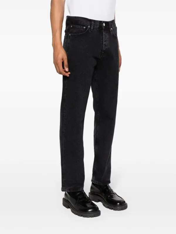SUNFLOWER Mid-rise Straight-leg Jeans - Black