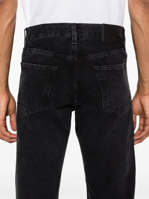 SUNFLOWER Mid-rise Straight-leg Jeans - Black