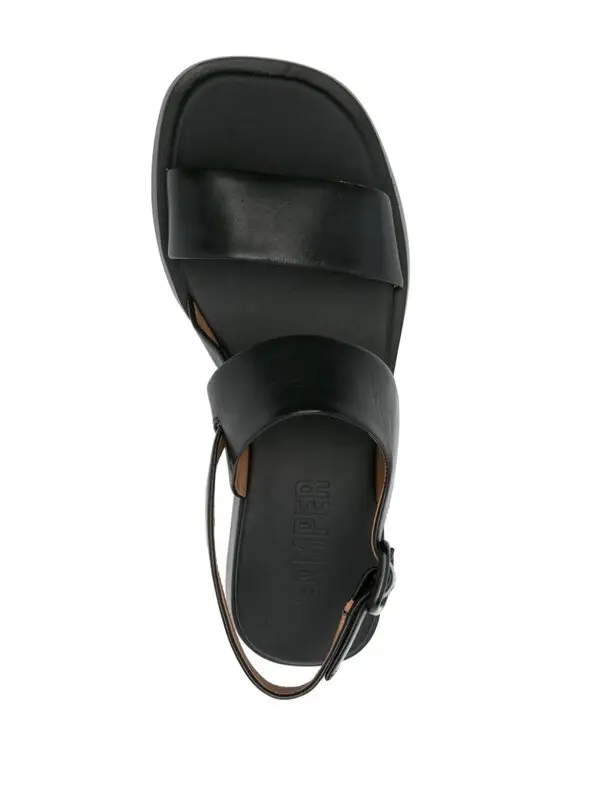 Camper Edy Flat Sandals - Black