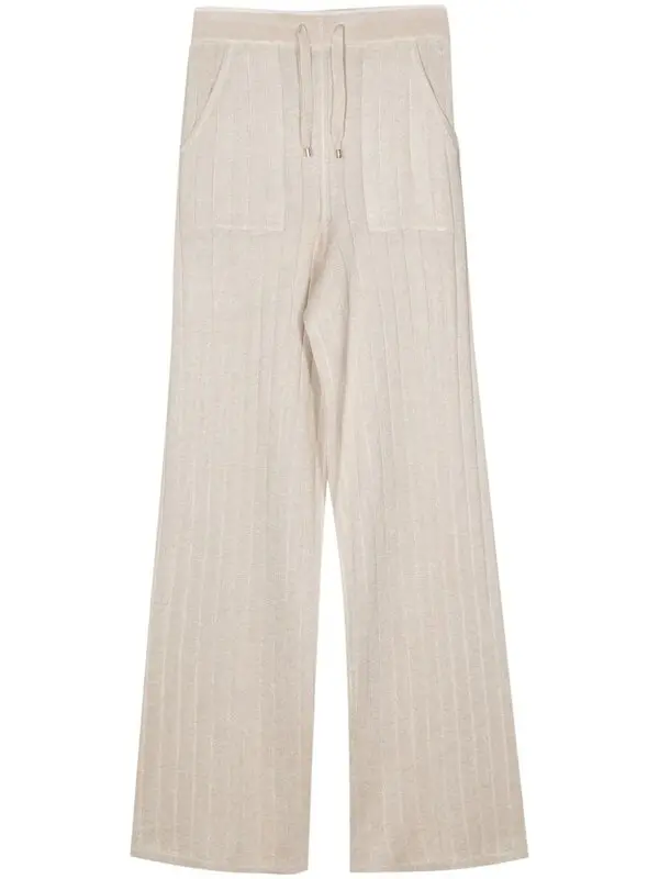 Lorena Antoniazzi Wide-ribbed Knit Trousers
