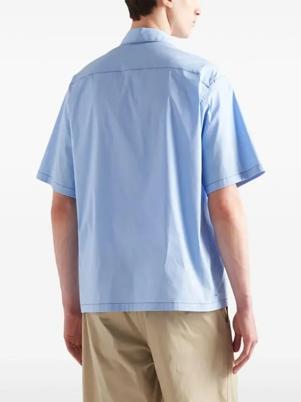 Prada Triangle-logo Cotton Shirt