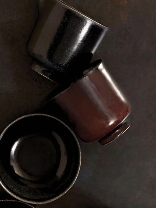 L'Objet Terra Porcelain Sauce Server - Red