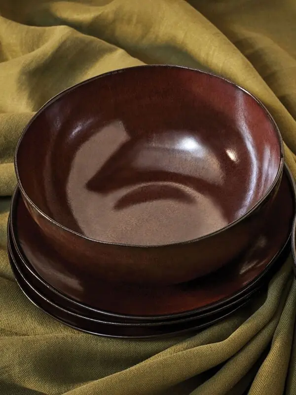 L'Objet Terra Porcelain Cereal Bowl - Red