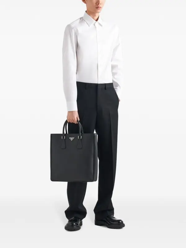 Prada Long-sleeve Cotton Shirt - White