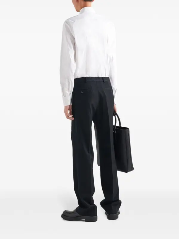 Prada Long-sleeve Cotton Shirt - White