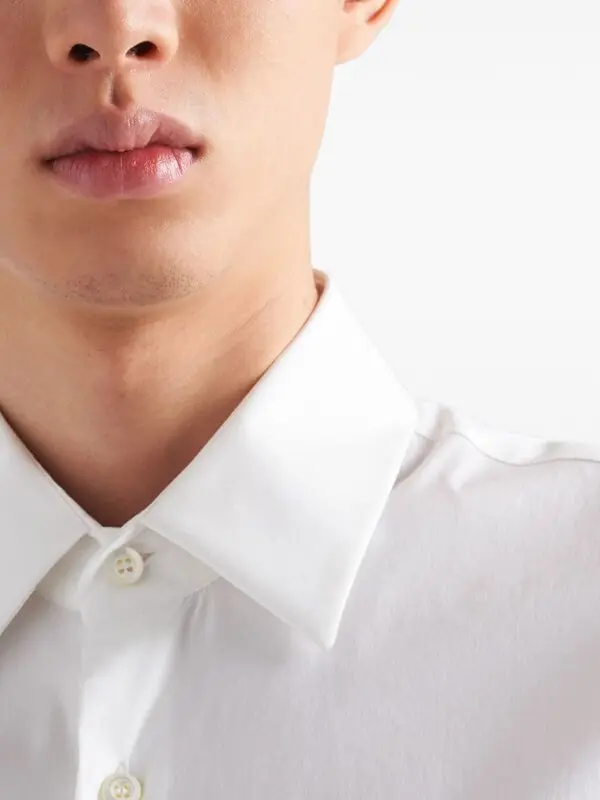 Prada Long-sleeve Cotton Shirt - White