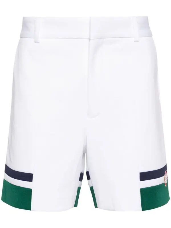 Casablanca Sports Stripe-detail Shorts - White