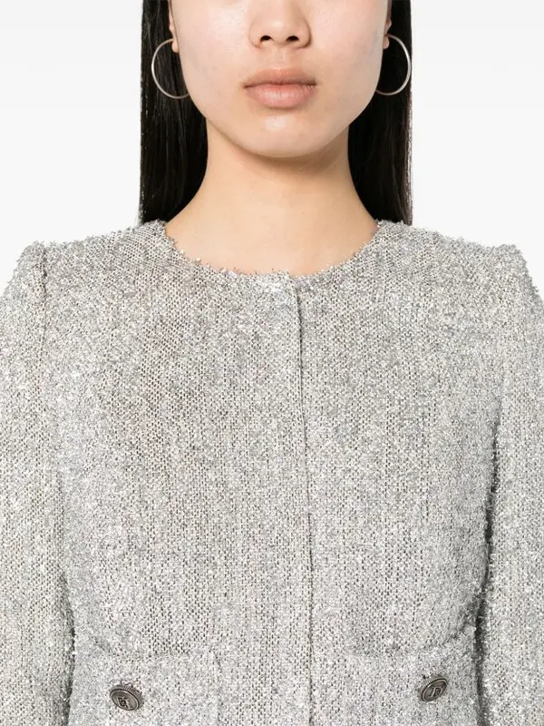 Elisabetta Franchi Tweed Cropped Jacket