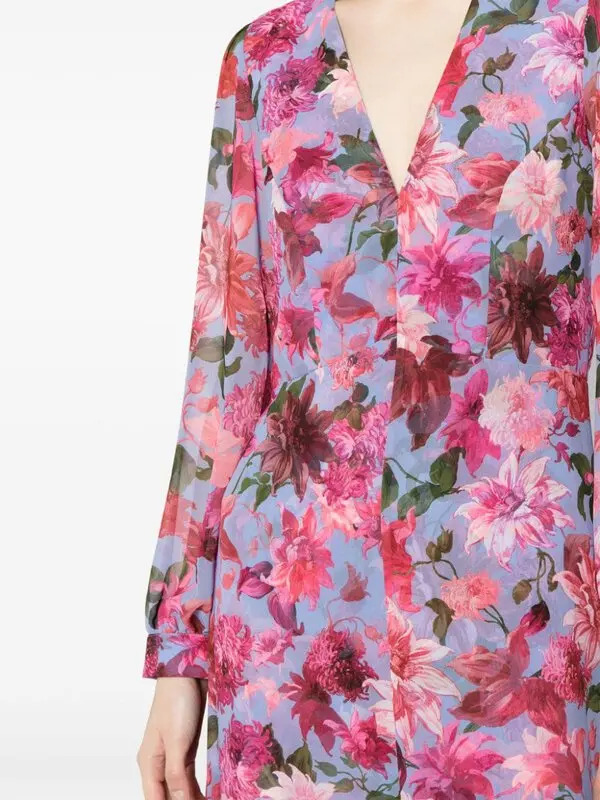 Sachin & Babi Penny Floral-print Gown - Black