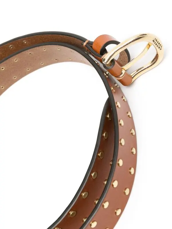 Isabel Marant Étoile Stud-embellished Belt - Brown