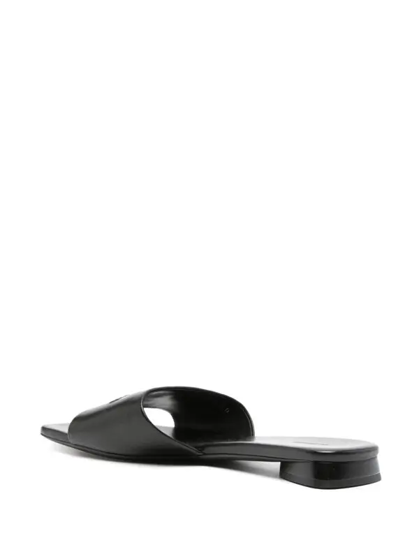 Balenciaga Duty Free Leather Sandals - Black