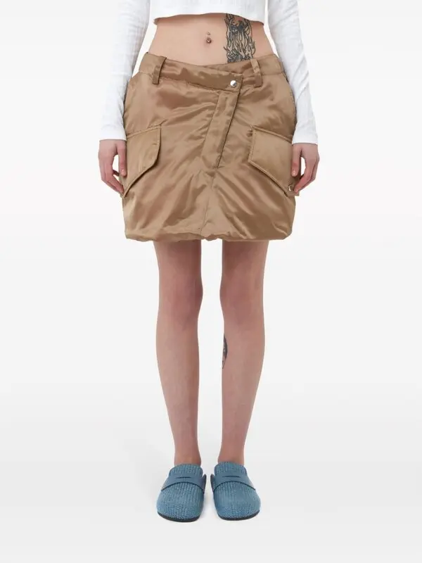JW Anderson Mini Padded Cargo Skirt - Neutrals