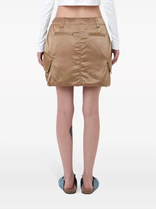 JW Anderson Mini Padded Cargo Skirt - Neutrals