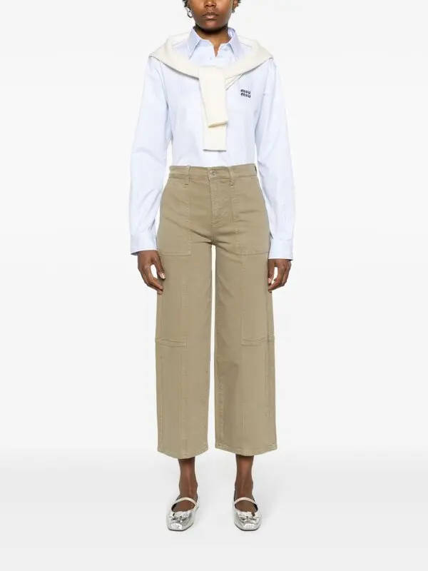 Rails Getty Mid-rise Cropped Jeans - Green