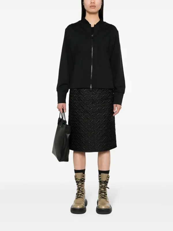 Moncler Quilted Pencil Skirt - Black