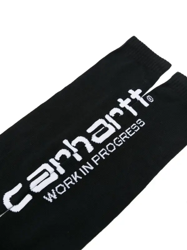 Carhartt Work In Progress Logo-intarsia Ribbed Socks