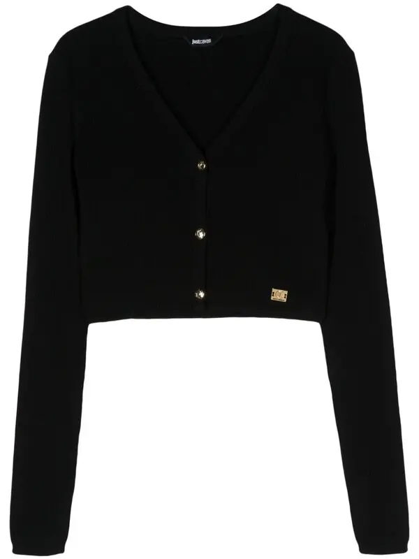 Just Cavalli Logo-plaque Cropped Cardigan