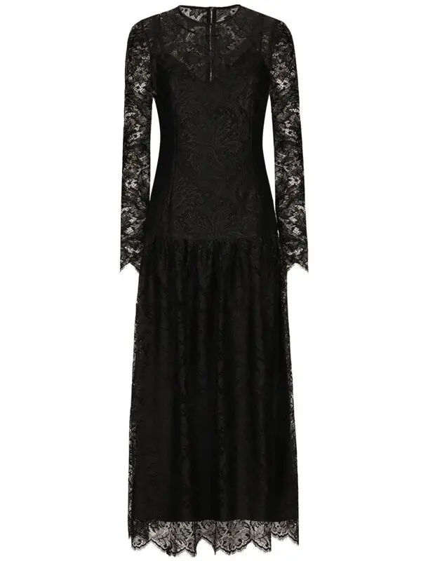 Dolce & Gabbana Chantilly Lace Midi Dress