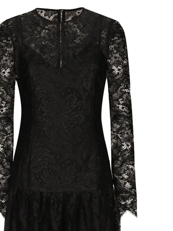 Dolce & Gabbana Chantilly Lace Midi Dress