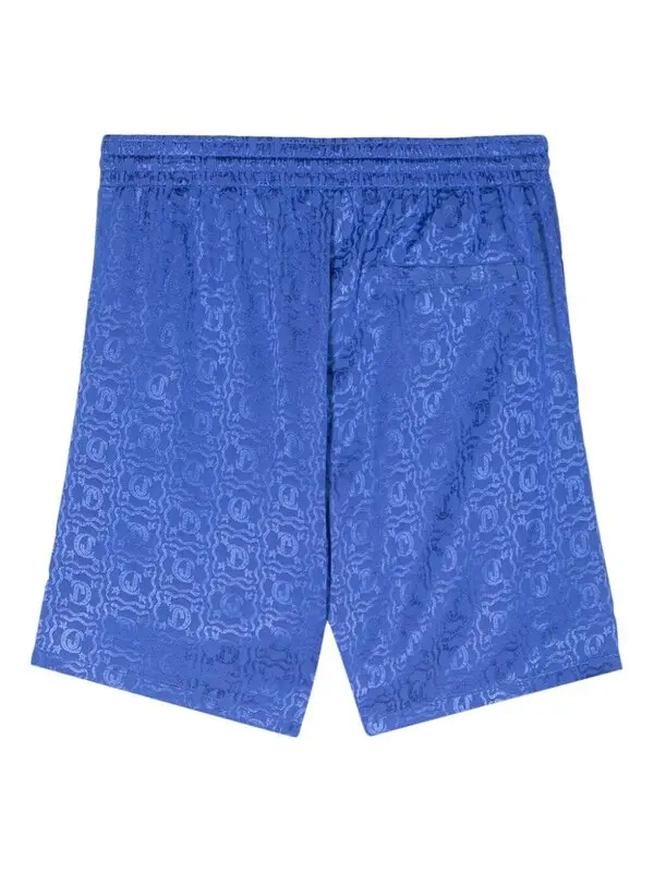 Just Cavalli Jacquard-logo Track Shorts