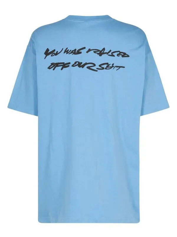 Supreme Text-print T-shirt - Blue
