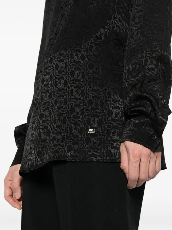 Just Cavalli Logo-jacquard Shirt