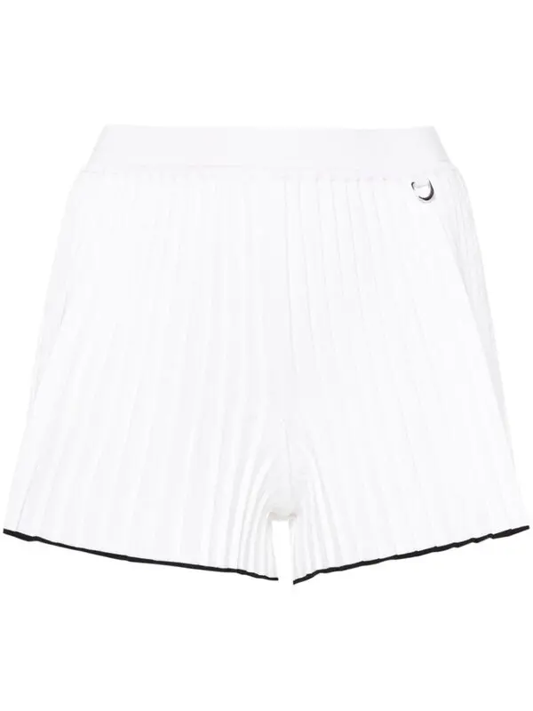 Jacquemus Le Short Maille Plissé Shorts - White