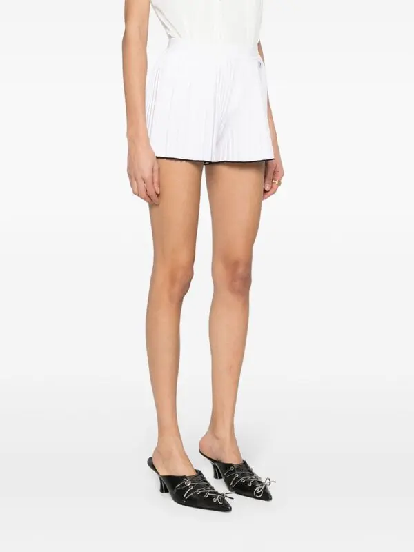 Jacquemus Le Short Maille Plissé Shorts - White