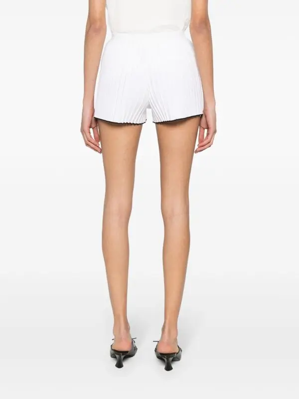 Jacquemus Le Short Maille Plissé Shorts - White
