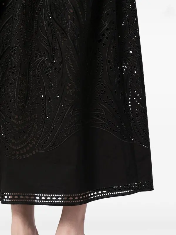 Alberta Ferretti Lace-detail Maxi Skirt