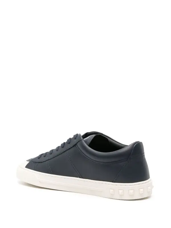 Valentino Garavani Cityplanet Leather Sneakers - Blue