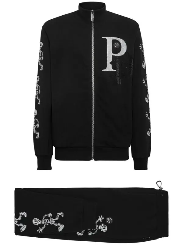 Philipp Plein Skeleton-print Jersey Tracksuit