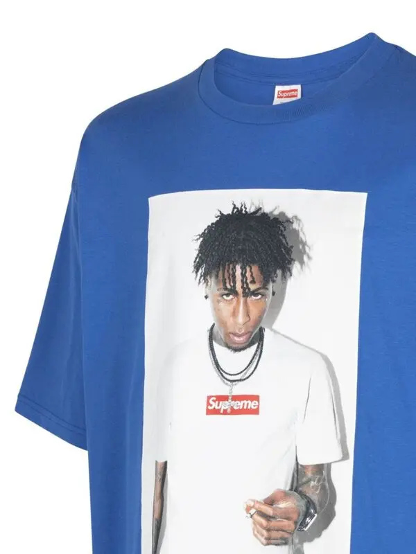 Supreme Nba Youngboy T-Shirt - Blue | Editorialist