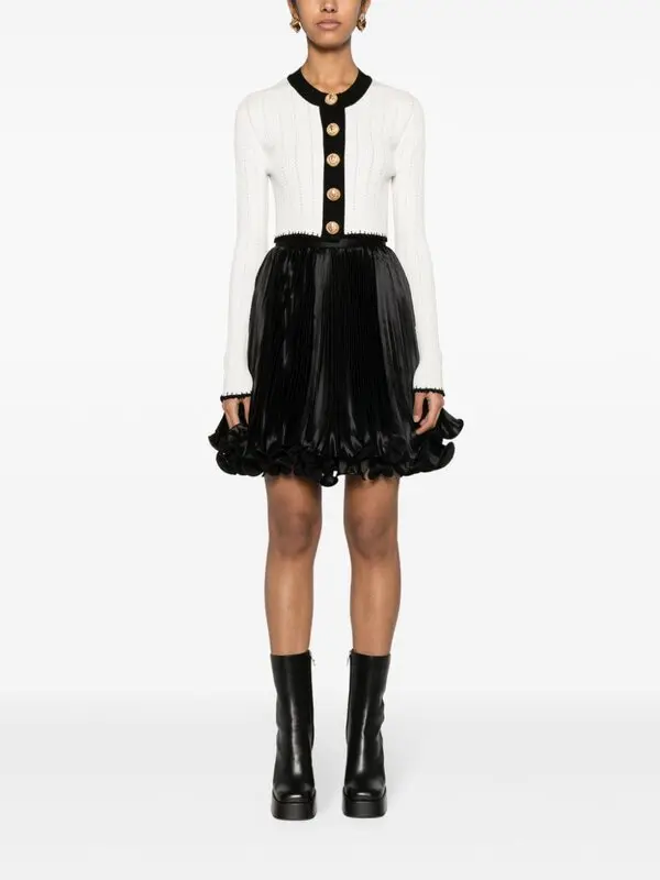 Balmain Pleated Mini Skirt