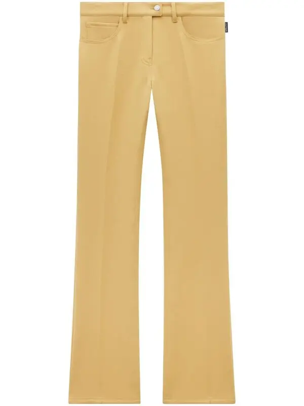 COURREGES Low-rise Bootcut Trousers - Yellow