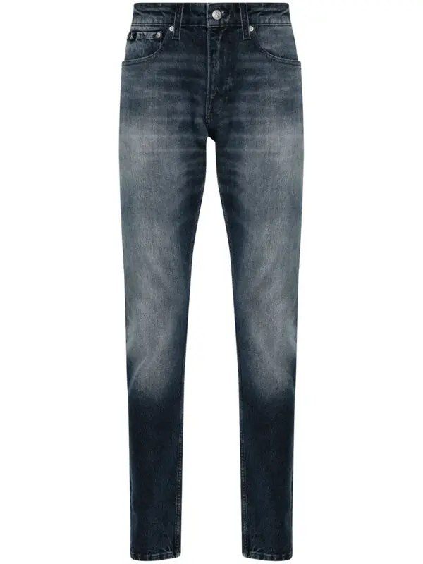 Calvin Klein Mid-rise Tapered-leg Jeans