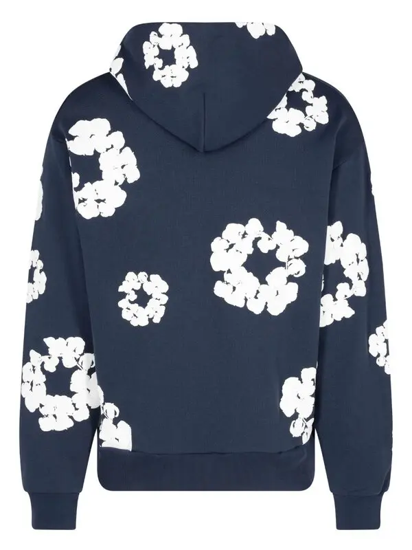 DENIM TEARS Wreath-print Sweatshirt - Blue